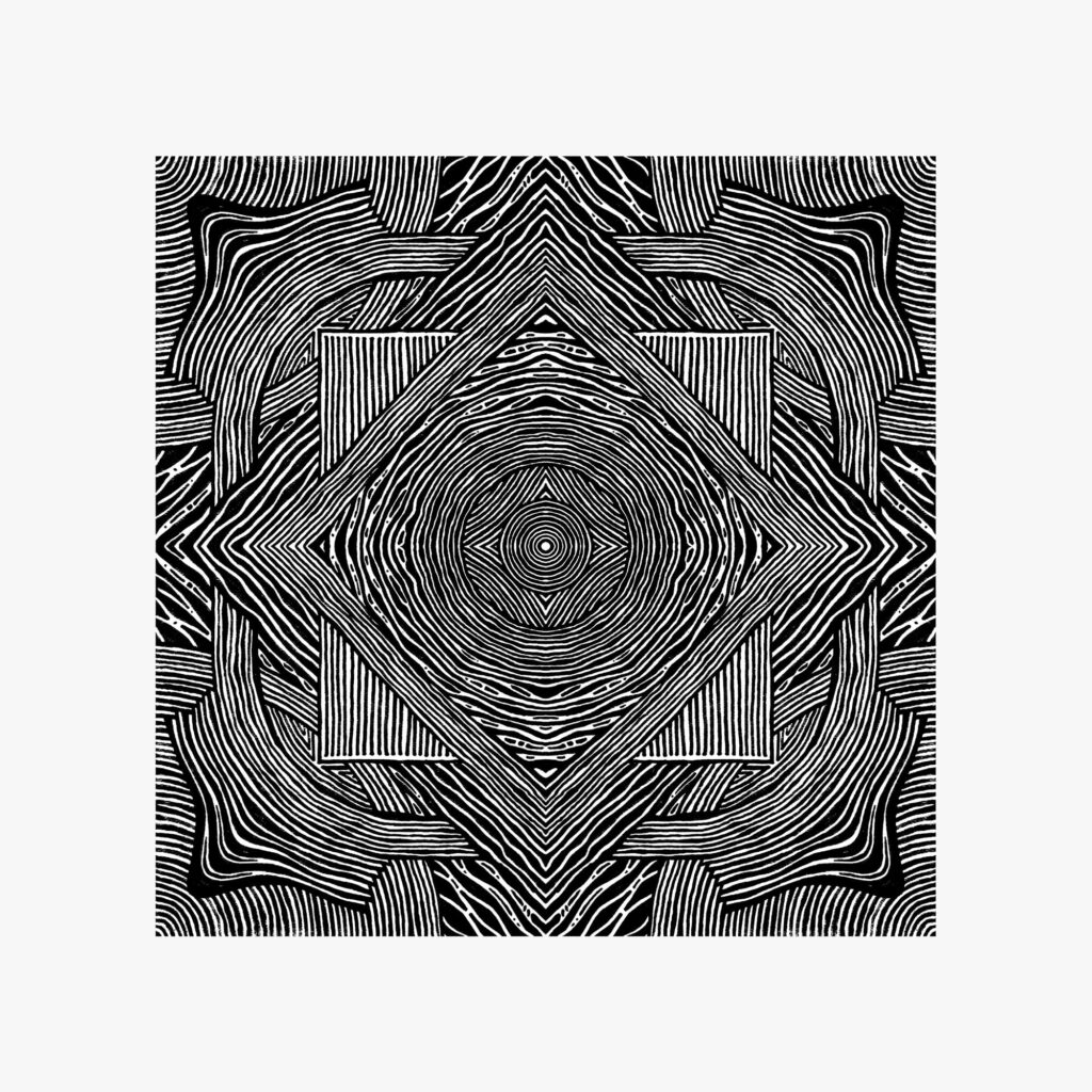 Digital Art Mandala Optical Test 1 - Cinquerosso Arte